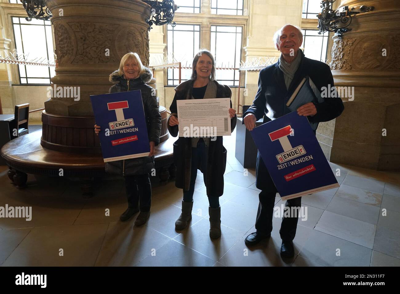 07 February 2023, Hamburg: Sabine Mertens (M), German Language ...