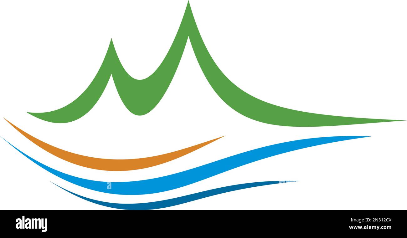 Island logo vector hi-res stock photography and images - Alamy