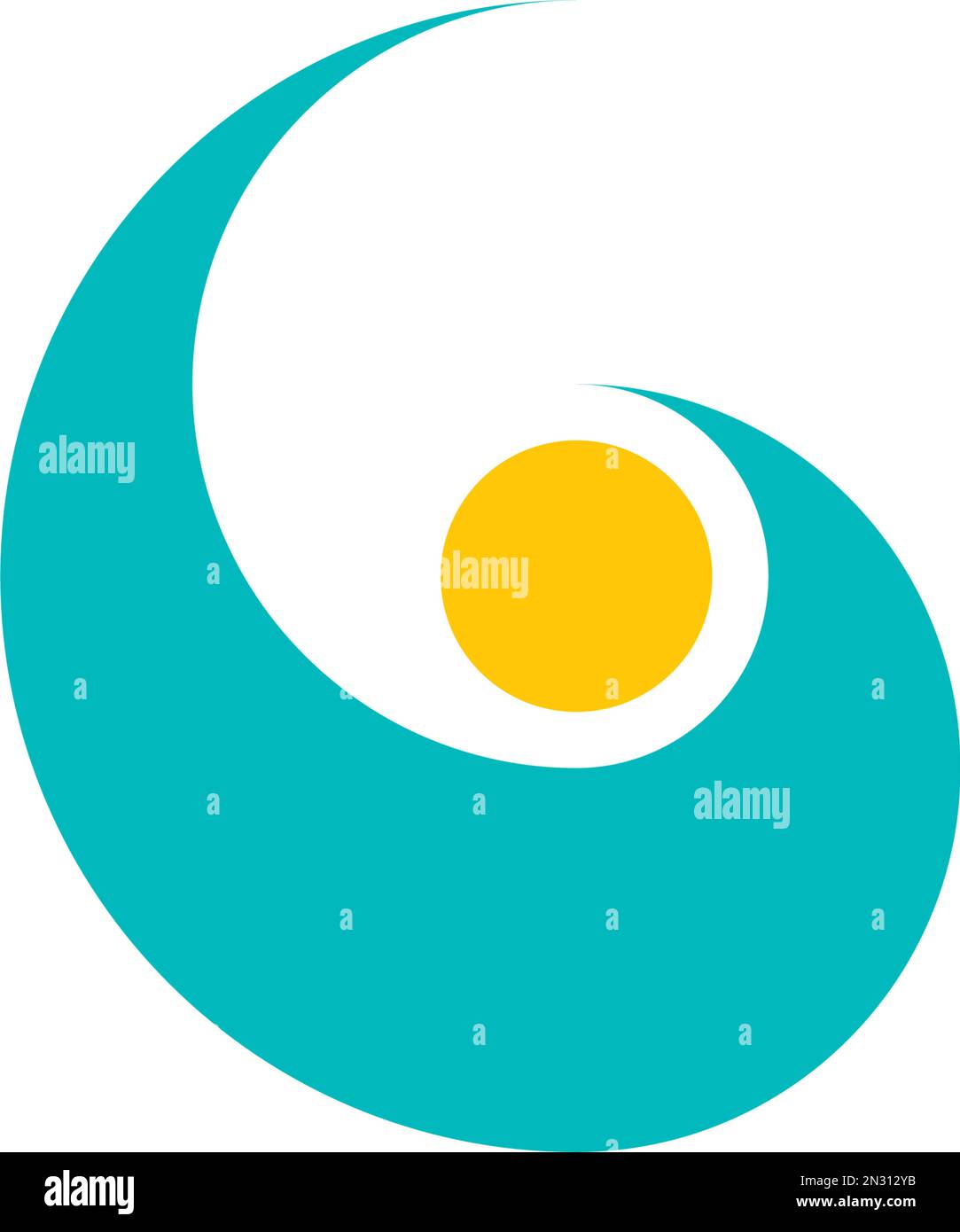 summer water wave and sun vector logo icon Stock Vector Image & Art - Alamy