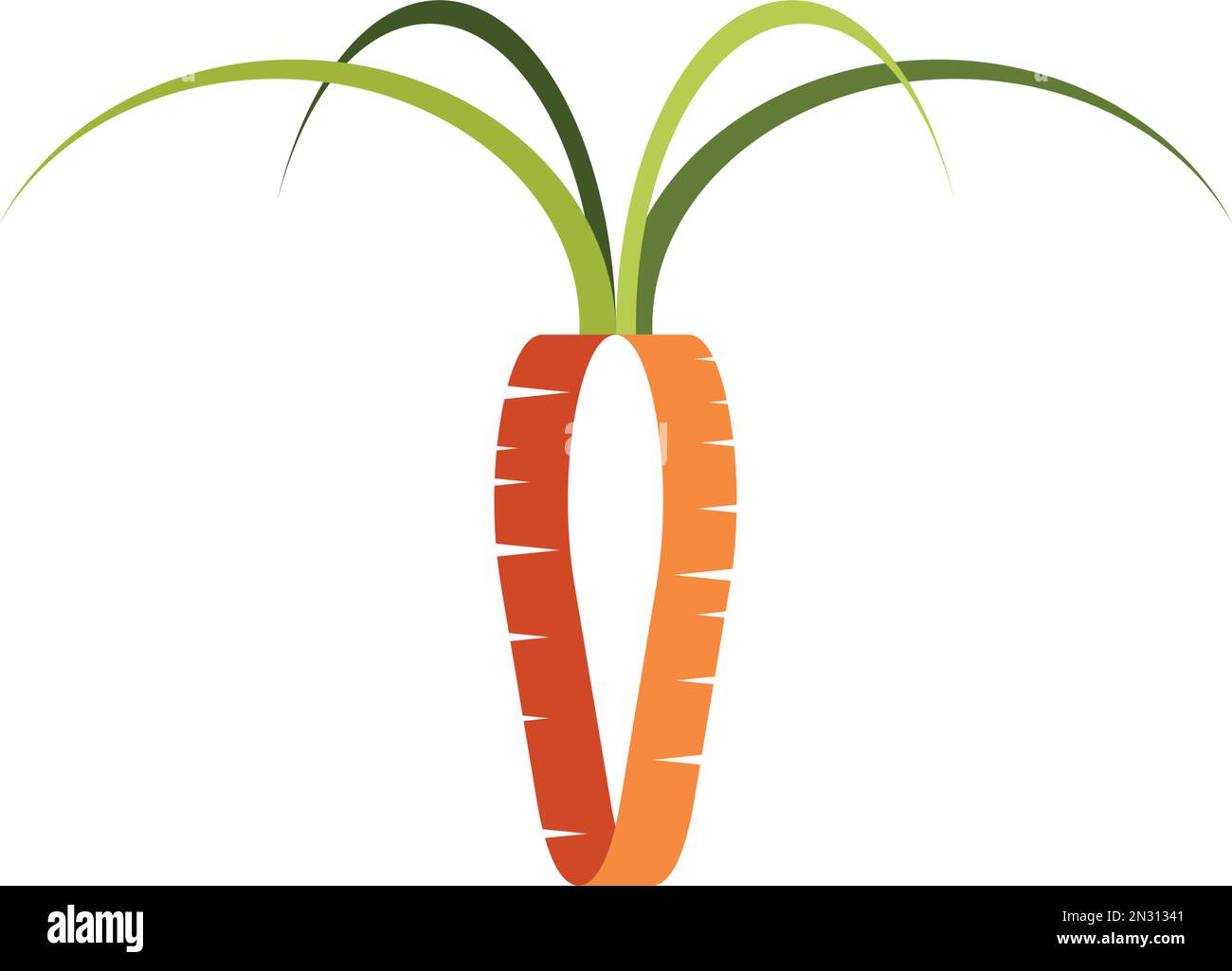 stylized carrot logo vector icon Stock Vector Image & Art - Alamy