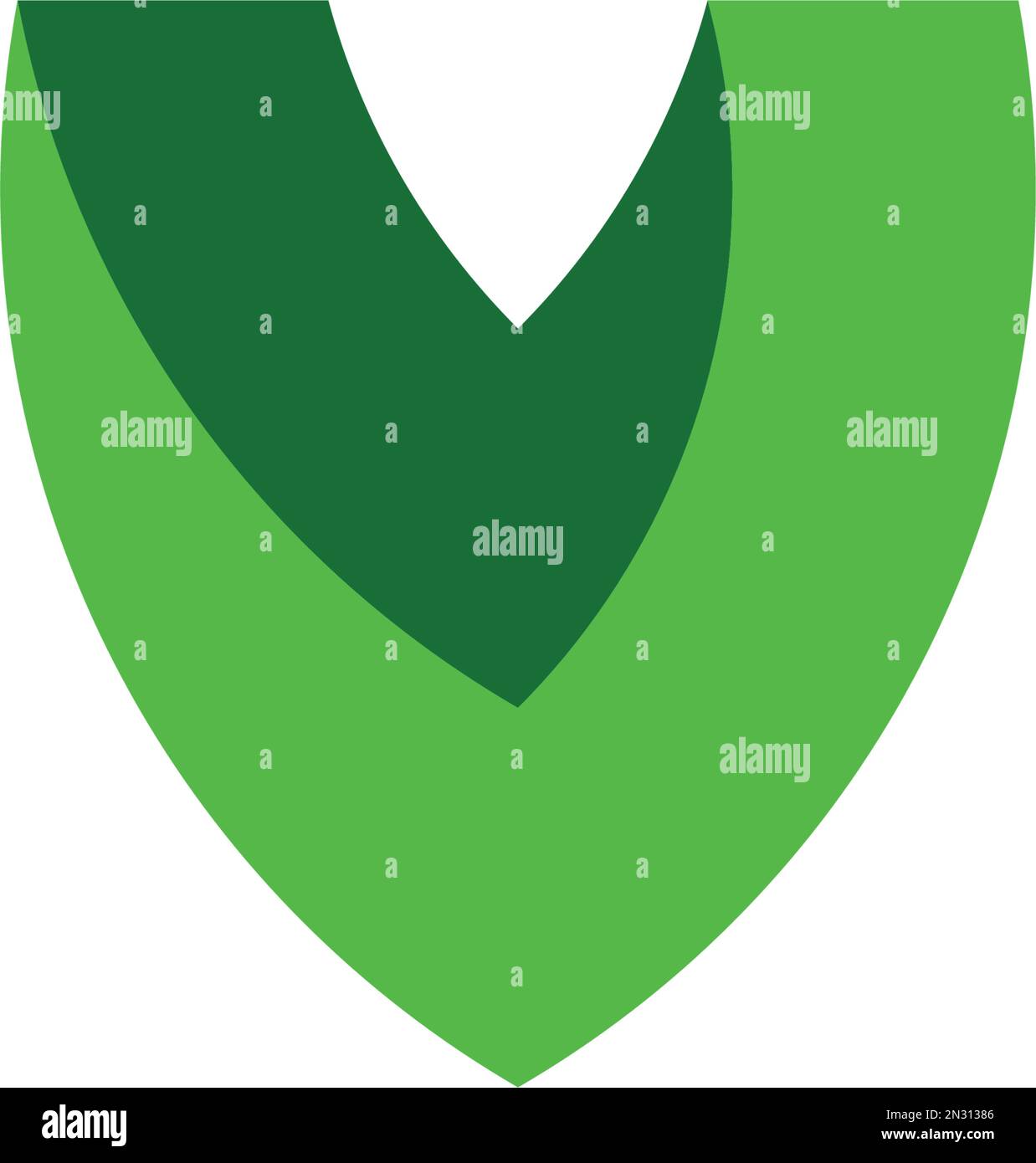 symbol letter v green logo icon vector Stock Vector Image & Art - Alamy