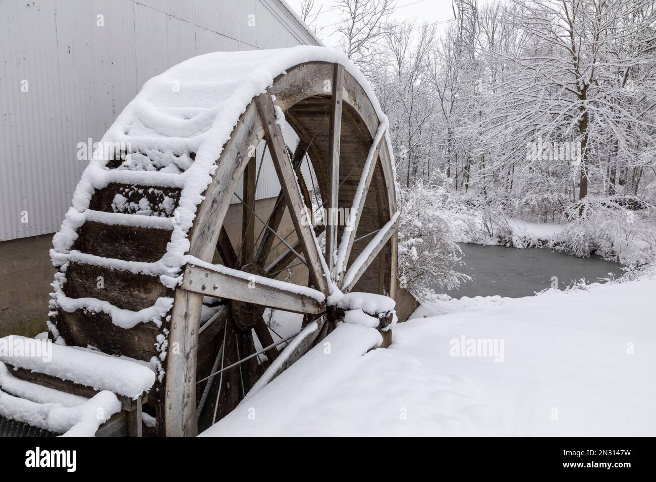 Ray, Michigan - The historic Wolcott Mill, built in 1845 and operated ...