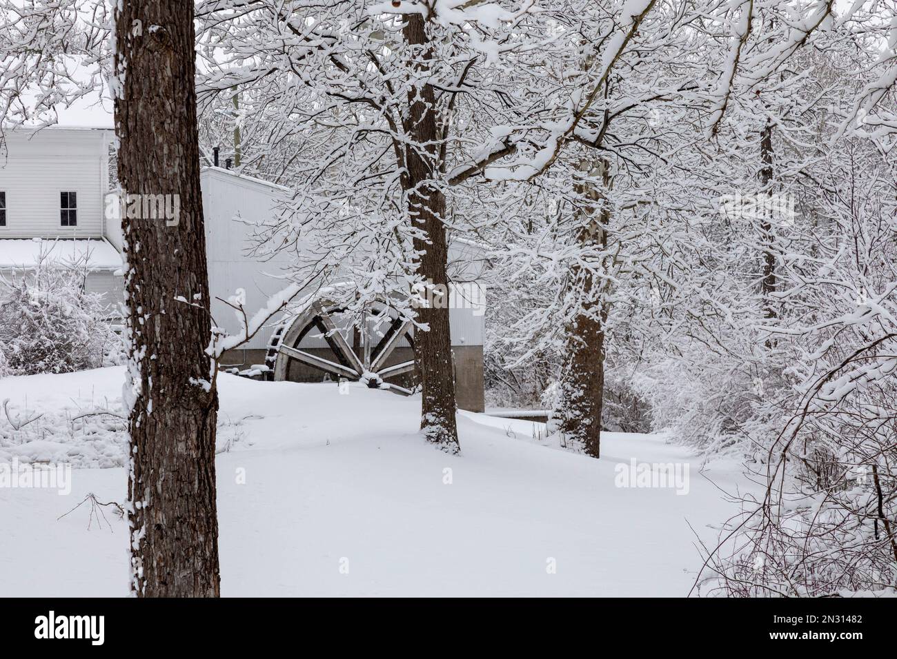 Ray, Michigan - The historic Wolcott Mill, built in 1845 and operated ...