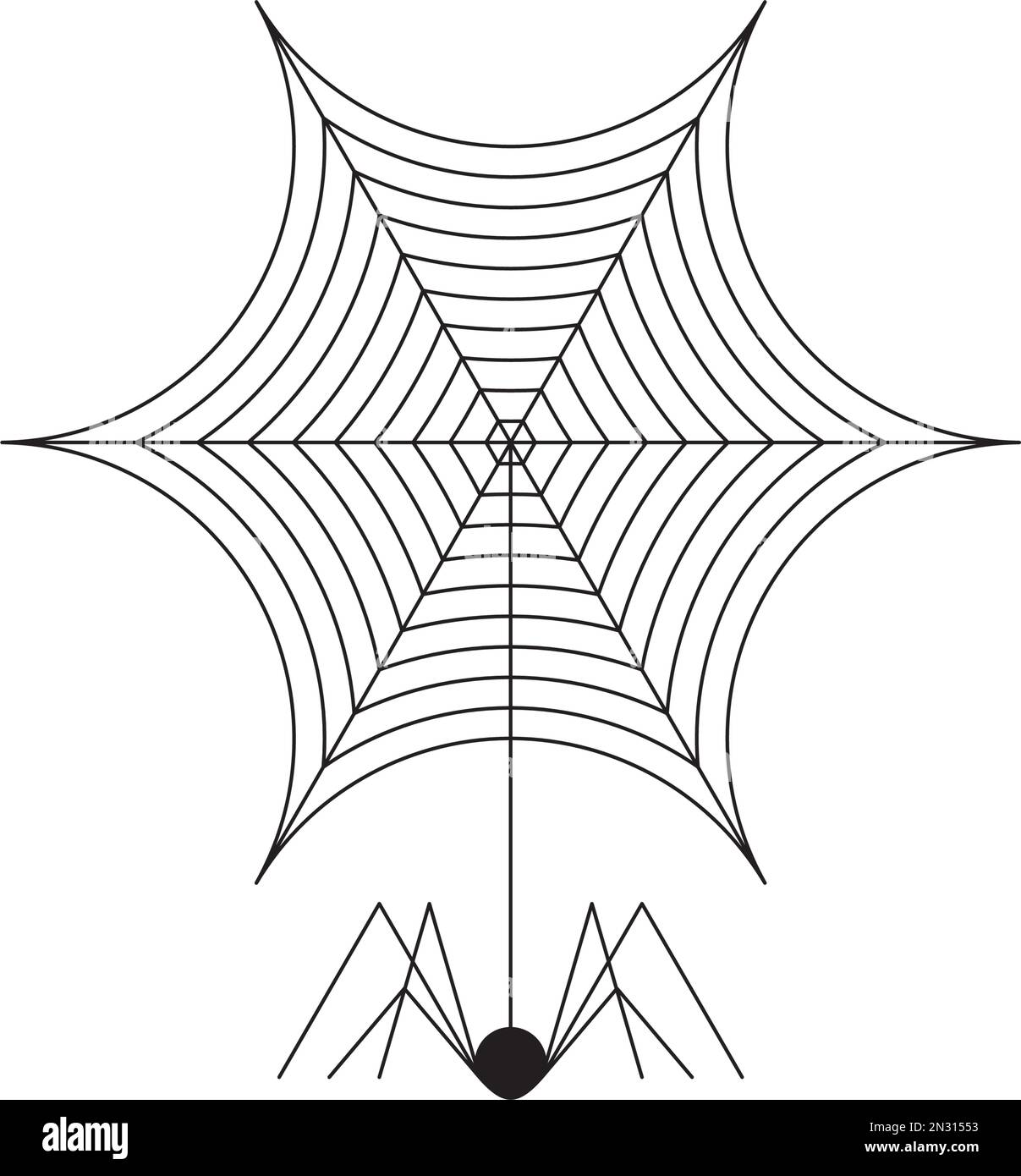 web and spider vector illustration design Stock Vector Image & Art - Alamy