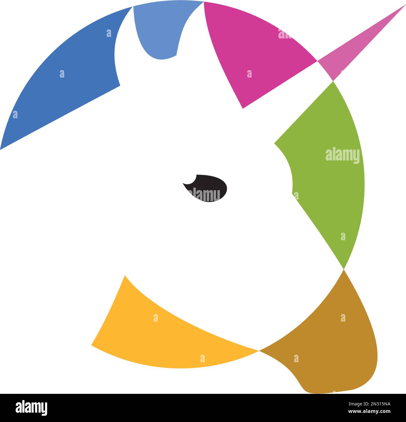 unicorn vector logo icon symbol design Stock Vector Image & Art - Alamy