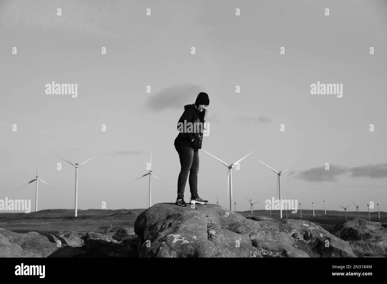 Woman in front of pinwheels hi-res stock photography and images - Alamy