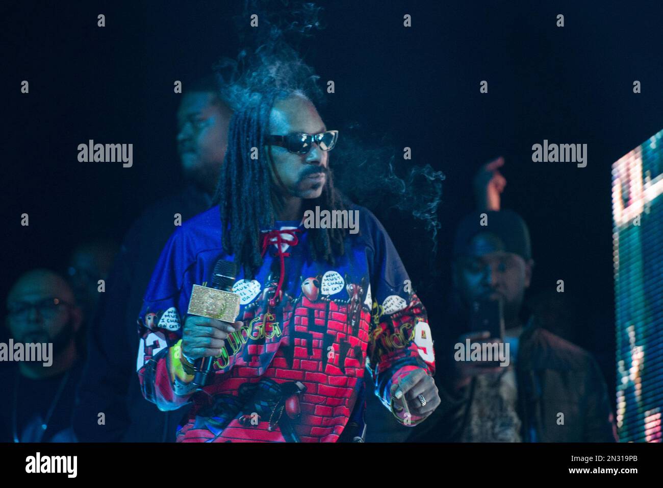Rapper Snoop Dogg performs at HOT 97's "The Tip Off" at Madison Square ...