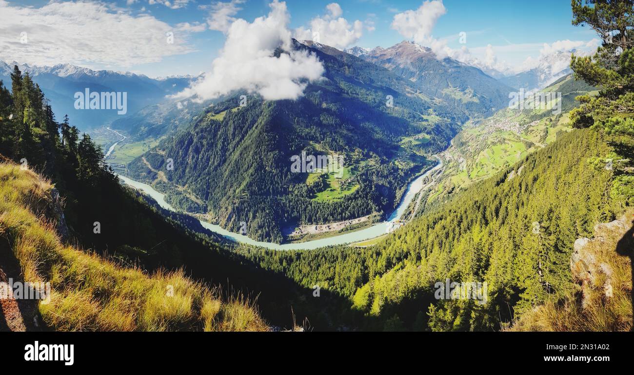 A mesmerizing view of the Austrian Alps Stock Photo - Alamy