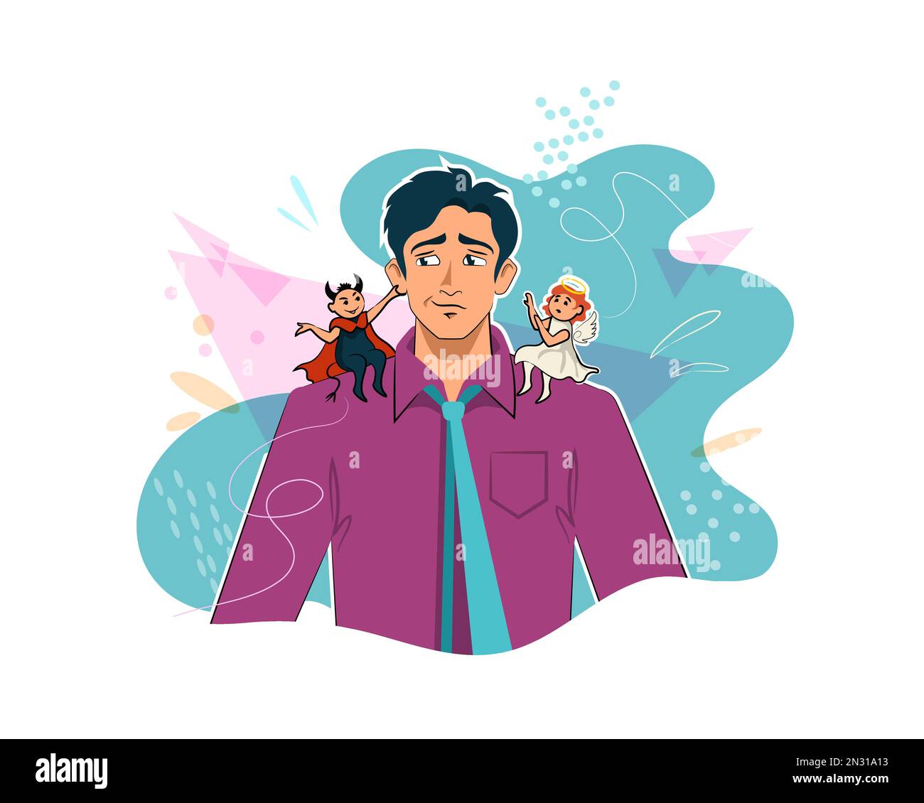 Mischievous guy cartoon illustration hi-res stock photography and ...