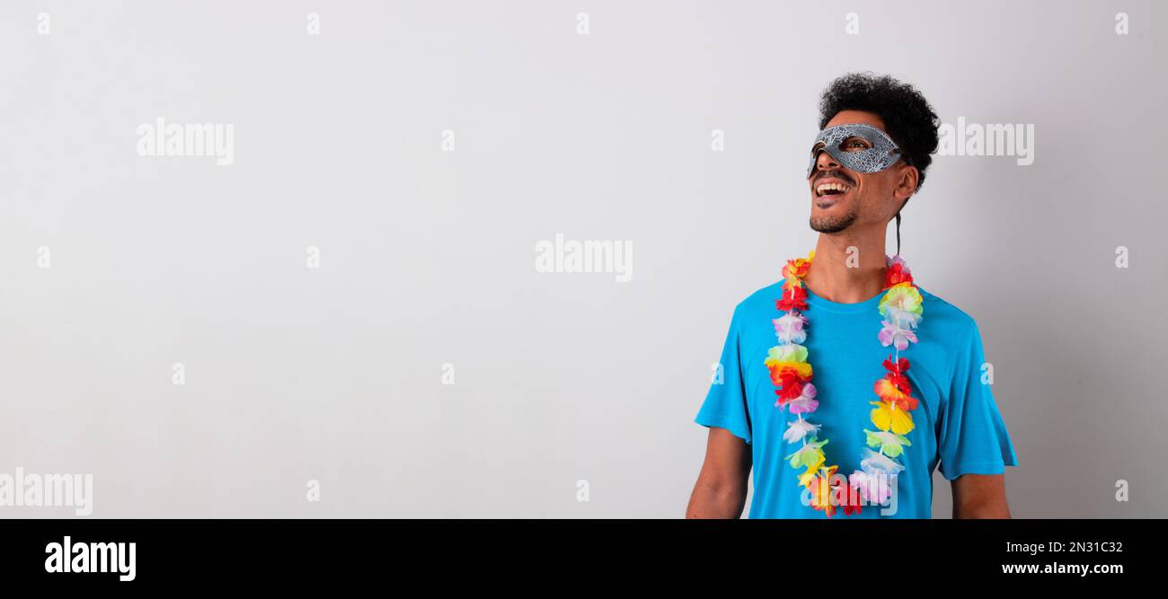 Carnival Brazilian Outfit. Brazilian Black Man With Carnival Costume ...