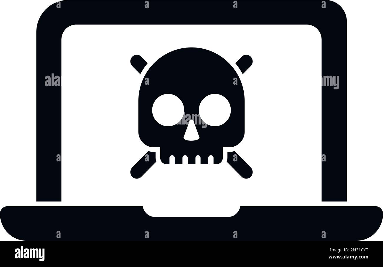 Virus threat notification Black and White Stock Photos & Images - Alamy