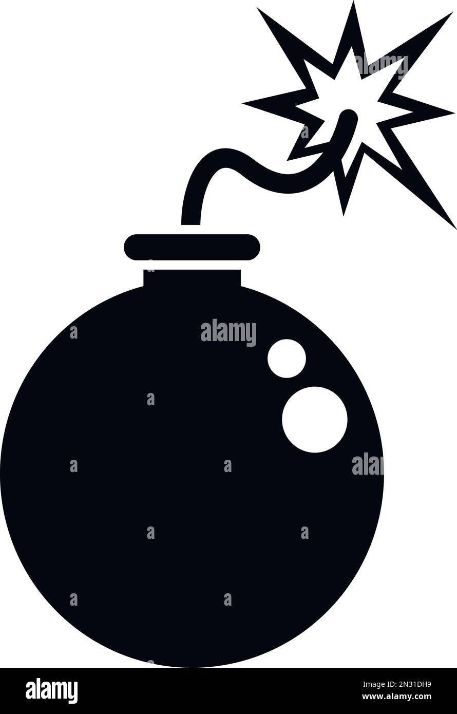 Malware bomb icon simple hi-res stock photography and images - Alamy