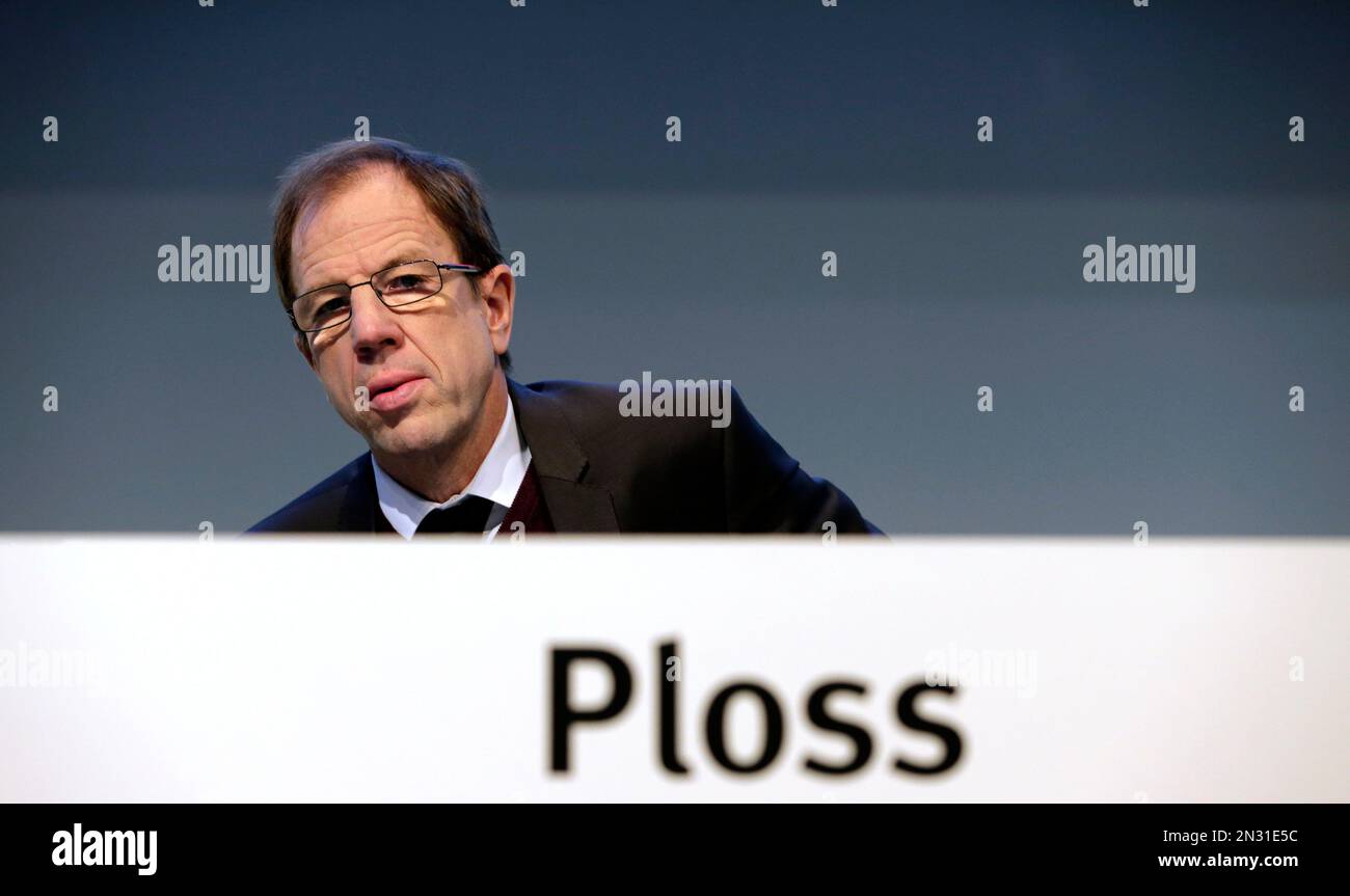 Reinhard Ploss, CEO of Infineon Technologies, arrives for the annual ...
