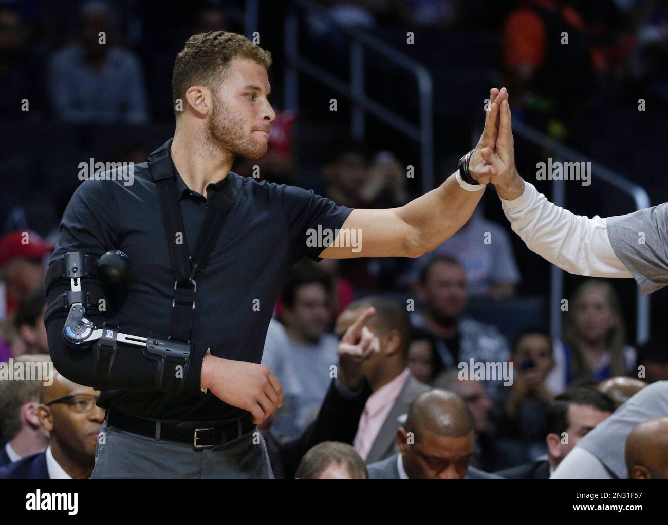 Los Angeles Clippers' Blake Griffin, who had surgery Monday to remove a ...