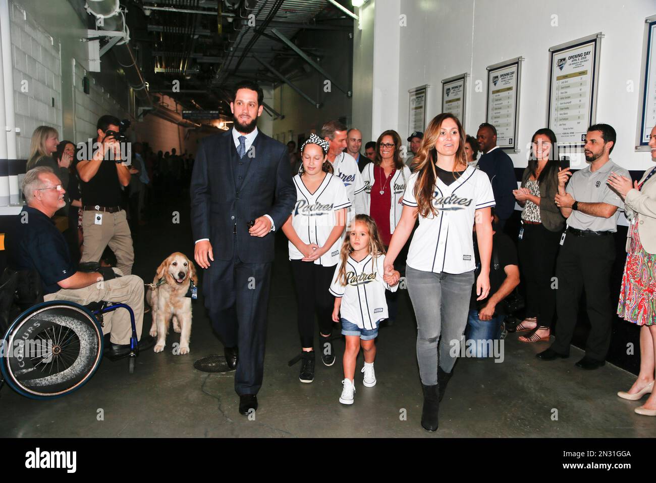 Pitcher James Shields and his family--wife, Ryane, and daughters ...