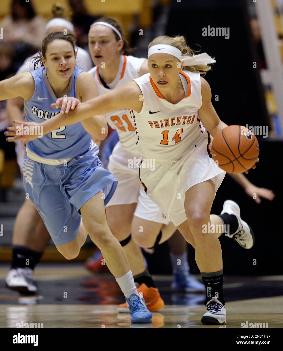 FILE - In this Feb. 6, 2015, file photo, Princeton guard Amanda ...