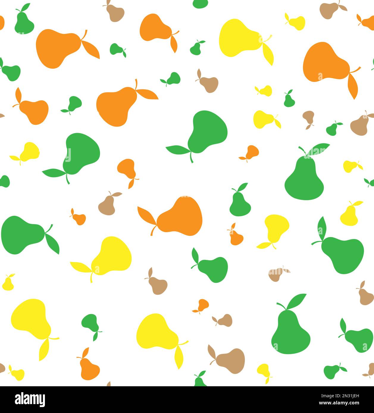 Fruit seamless pears pattern Cut Out Stock Images & Pictures - Alamy