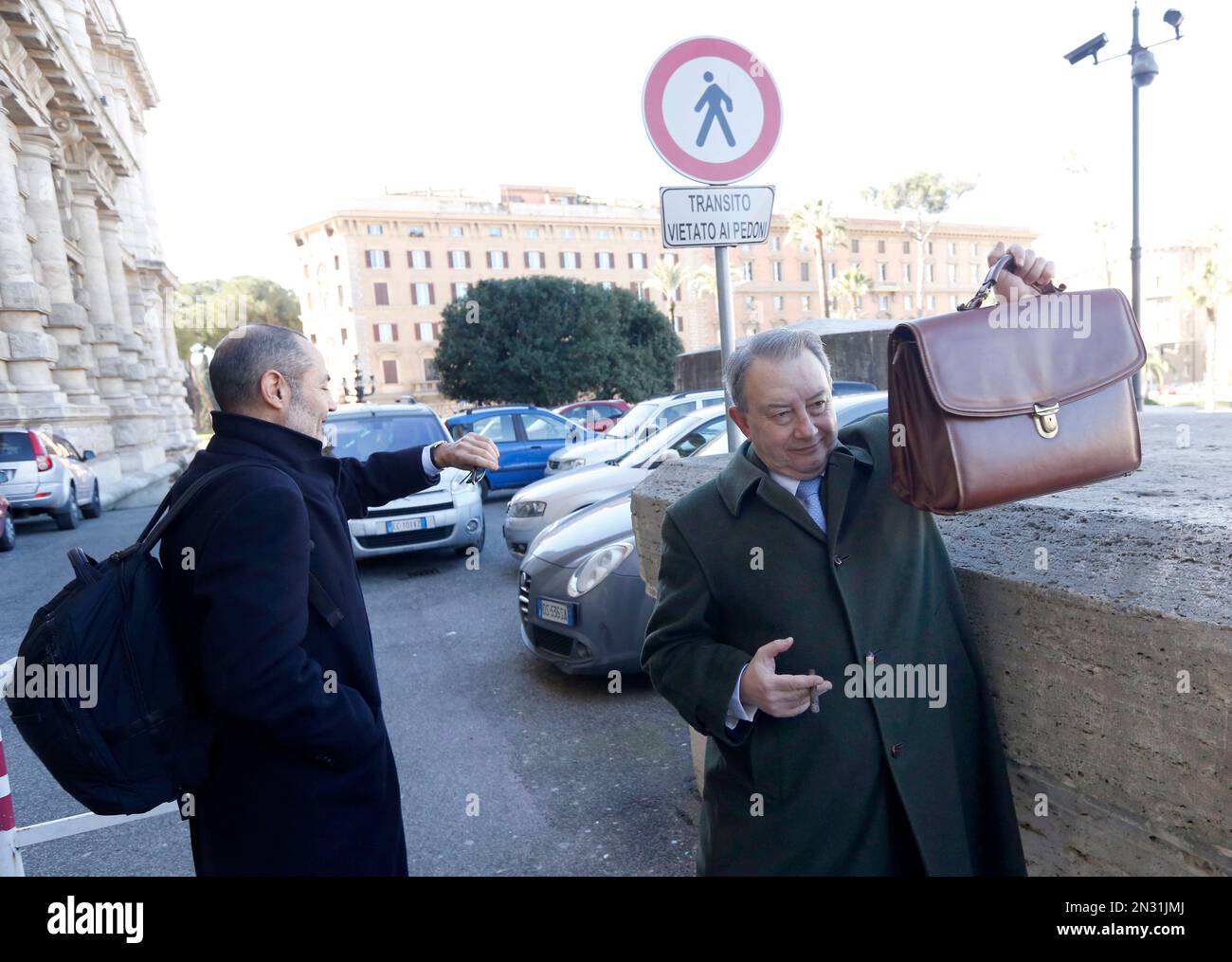 Alessandro Sivelli, left, and Emanuele Fragasso, lawyers of Banco do ...