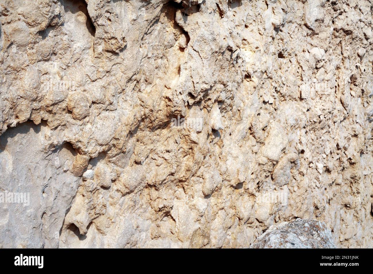 Surface sandy rock. Rocky shore of the Caspian Sea Stock Photo - Alamy