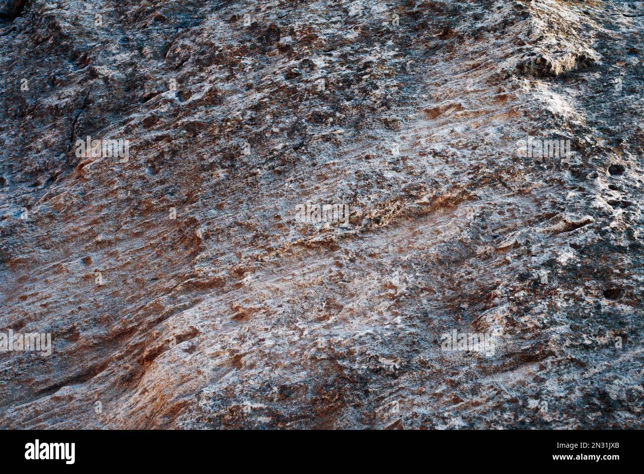 Surface sandy rock. Rocky shore of the Caspian Sea Stock Photo - Alamy