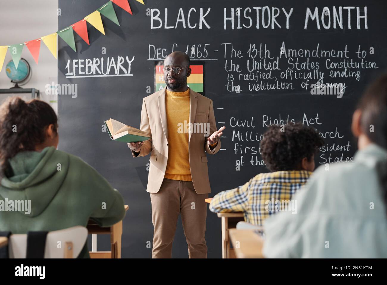 Black history month students hi-res stock photography and images - Alamy