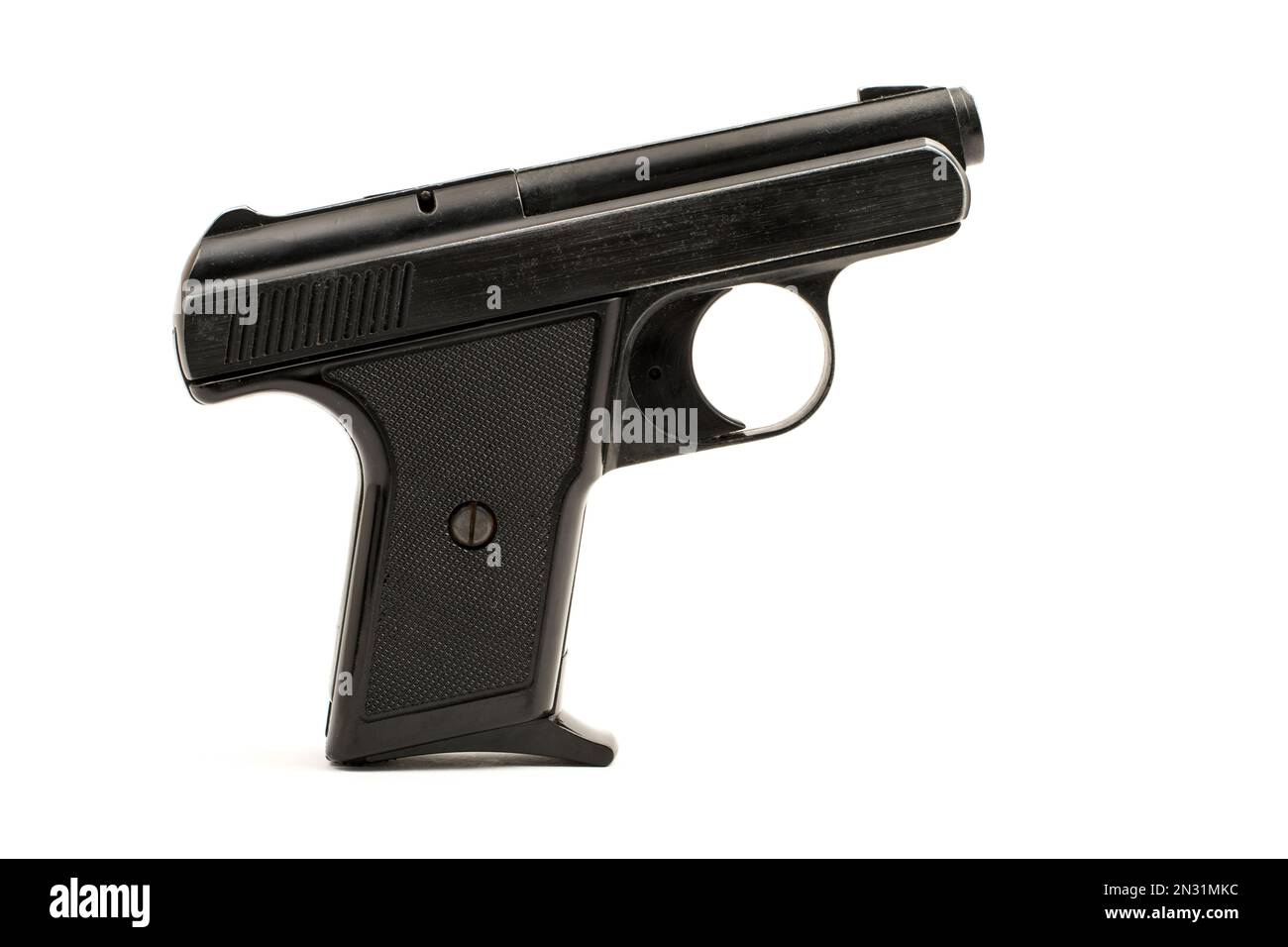 gun on isolated white background Stock Photo - Alamy
