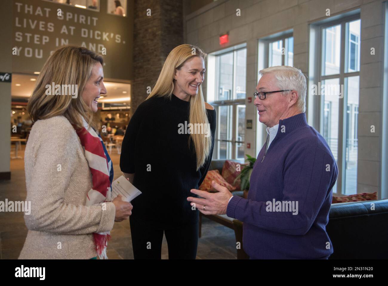 DICK'S Sporting Goods CEO Ed Stack talks with U. S. Olympians Summer ...