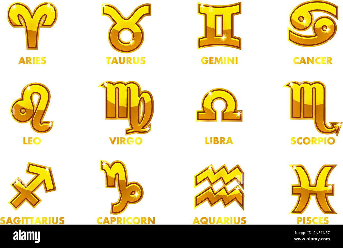 Libra zodiac sign gold hi-res stock photography and images - Alamy