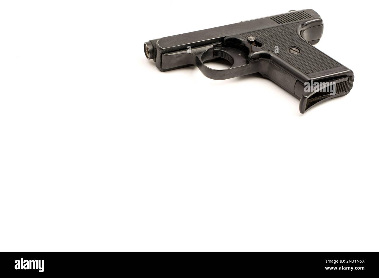 gun on isolated white background Stock Photo - Alamy