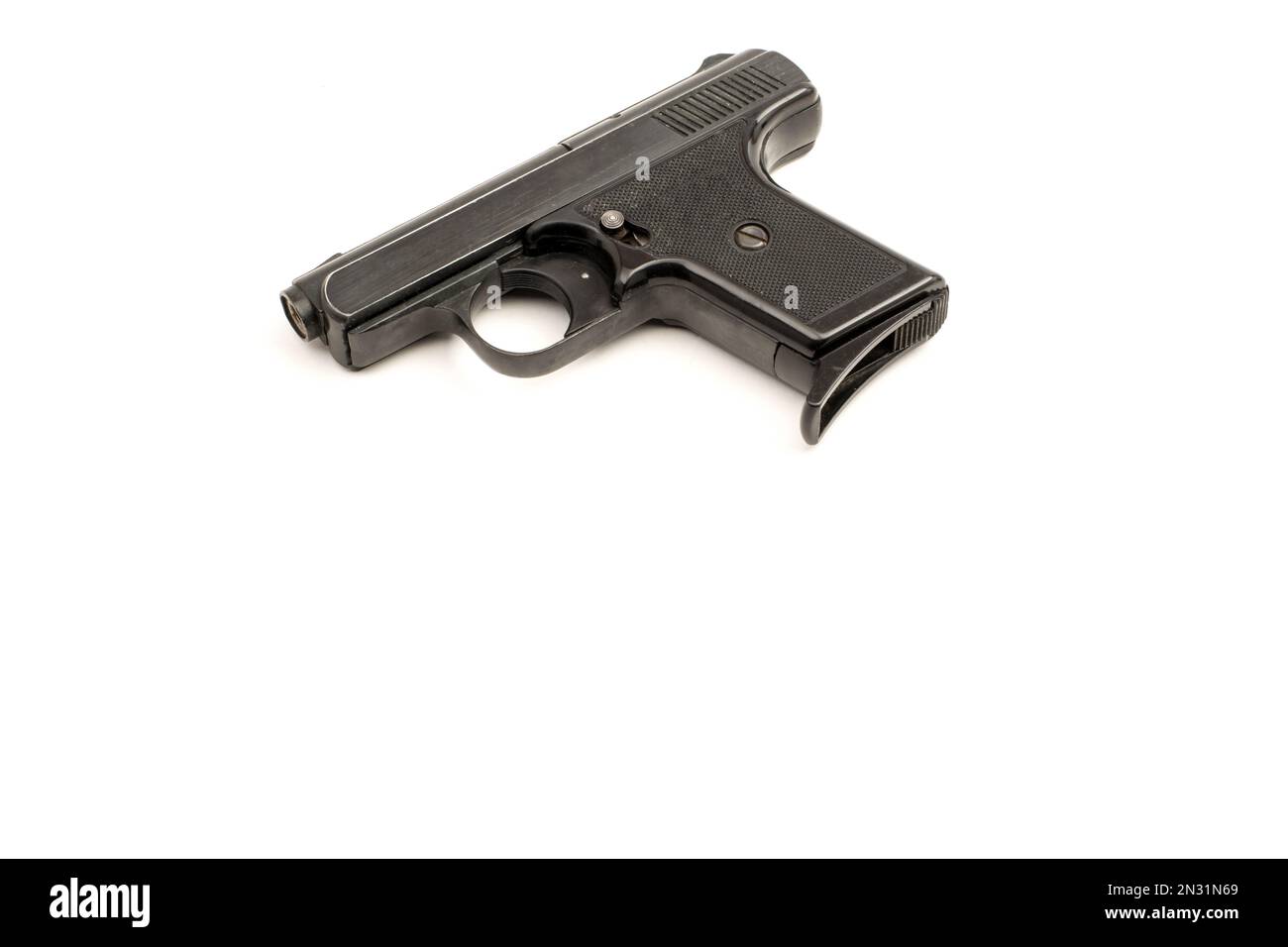 gun on isolated white background Stock Photo - Alamy