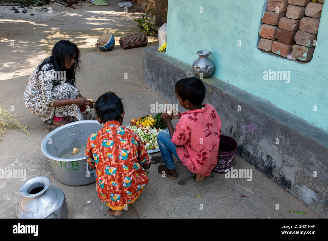 On the last full moon, Bidu Chandan Puja has been celebrated by Santan ...