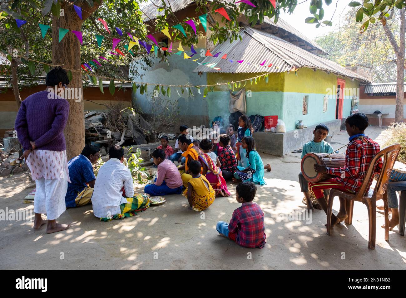 On the last full moon, Bidu Chandan Puja has been celebrated by Santan ...