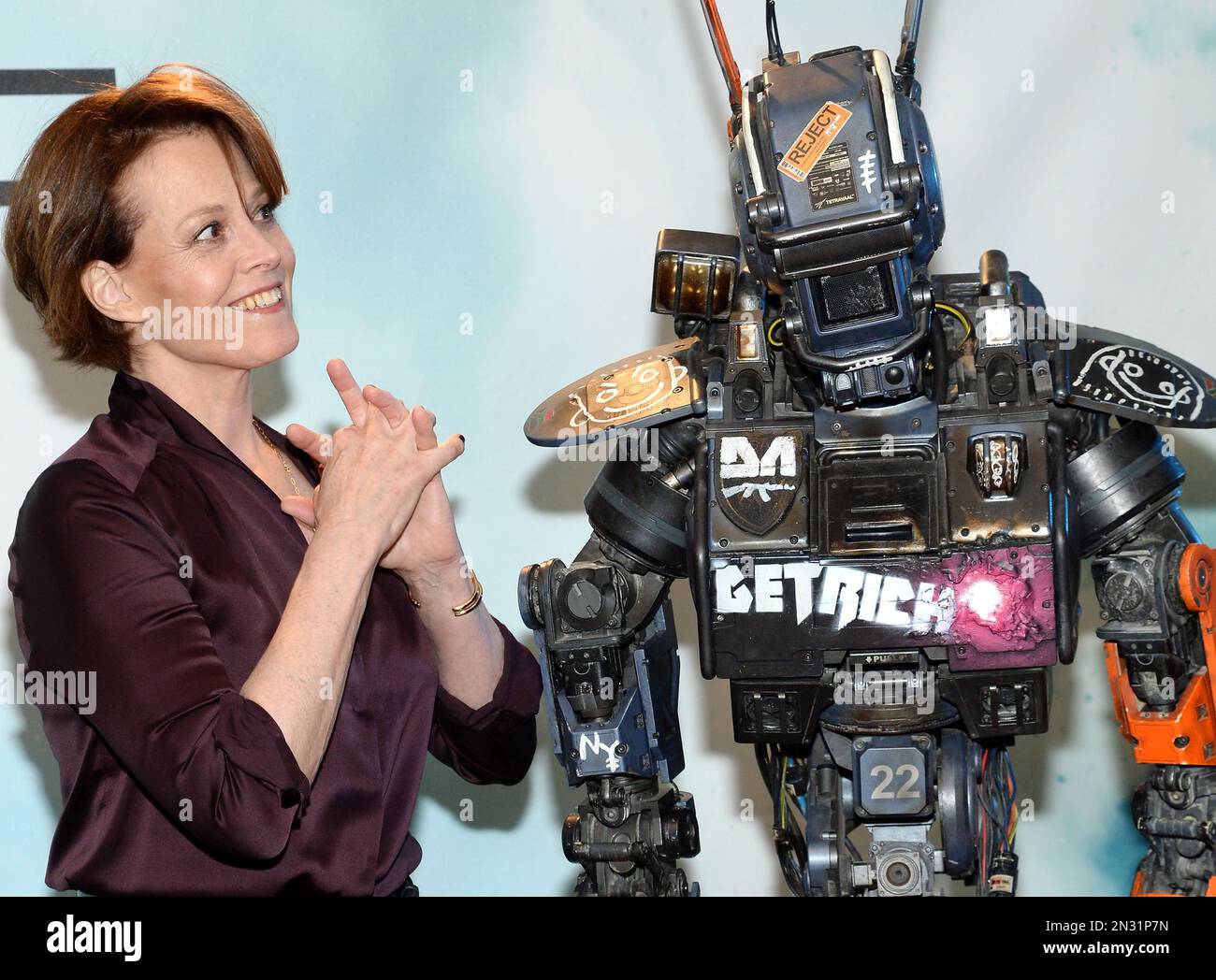 Actress Sigourney Weaver attends Columbia Pictures' "Chappie" cast ...