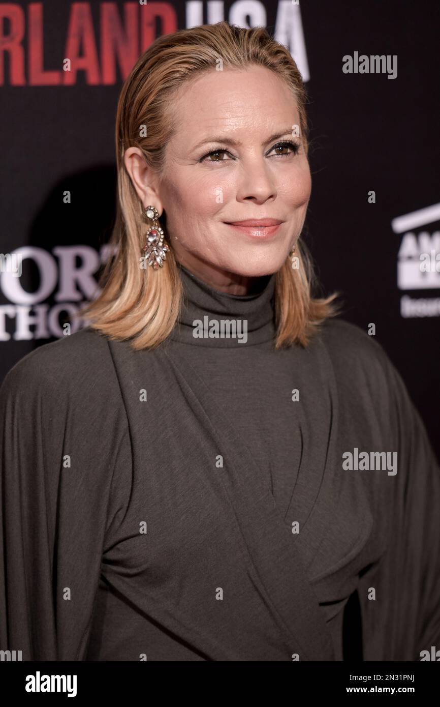 Maria Bello arrives at the LA Premiere Of "McFARLAND, USA" on Monday ...