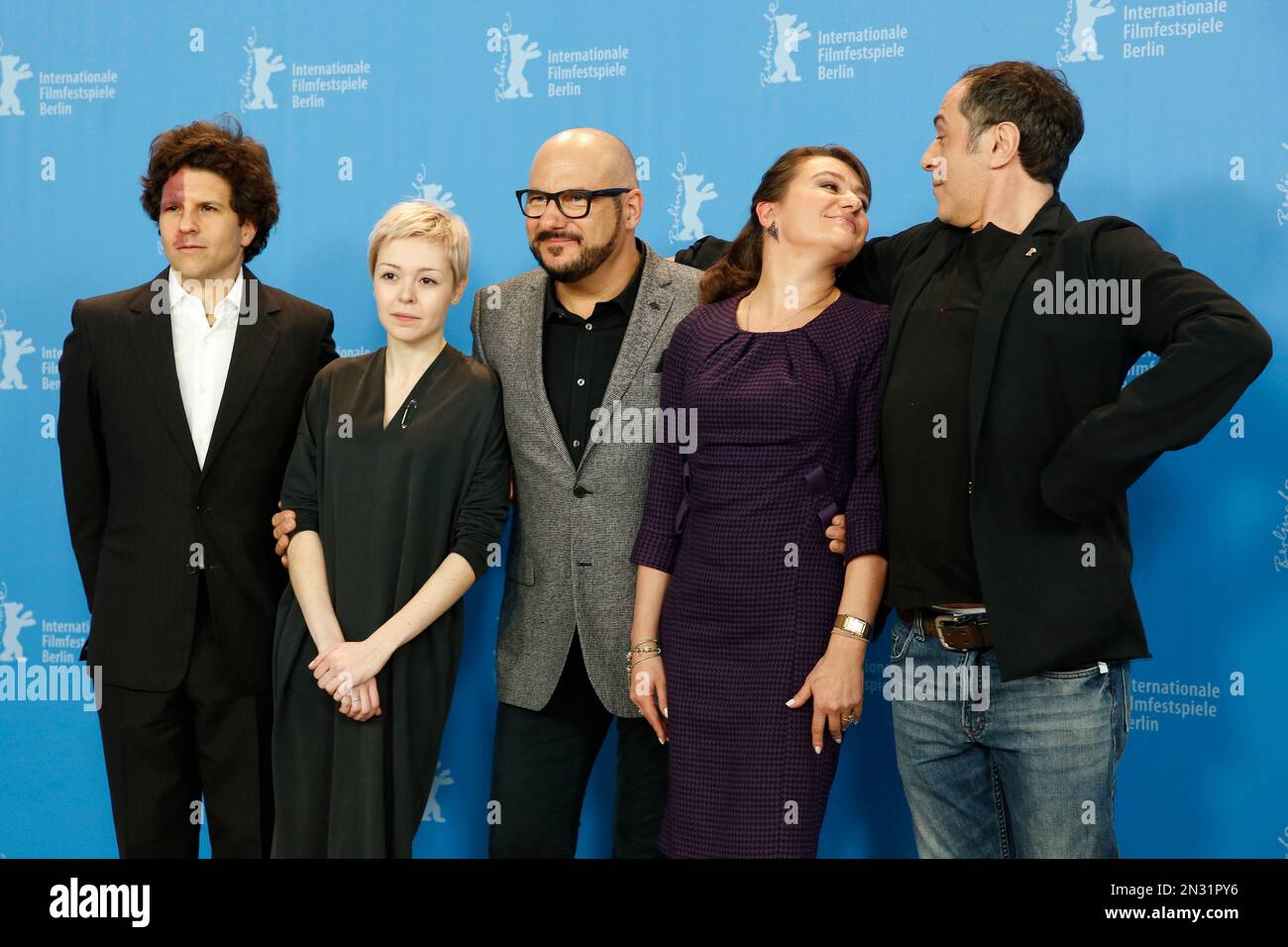 From left, Louis Franck, Viktoriya Korotkova, Piotr Gasowski ...