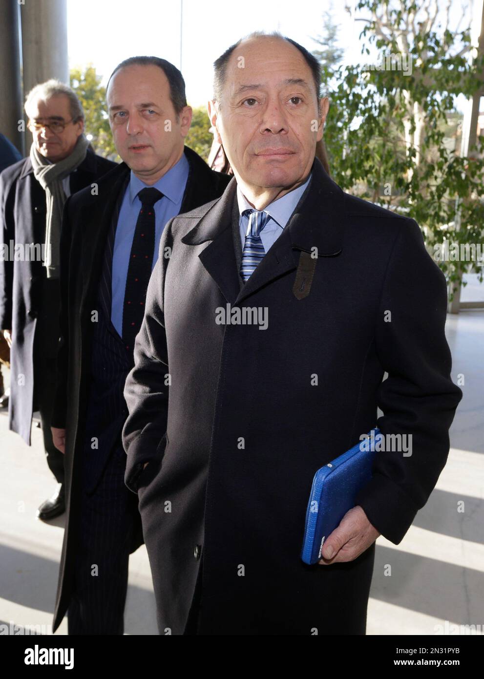 Son of Pablo Picasso, Claude Ruiz Picasso, right, arrives with his ...