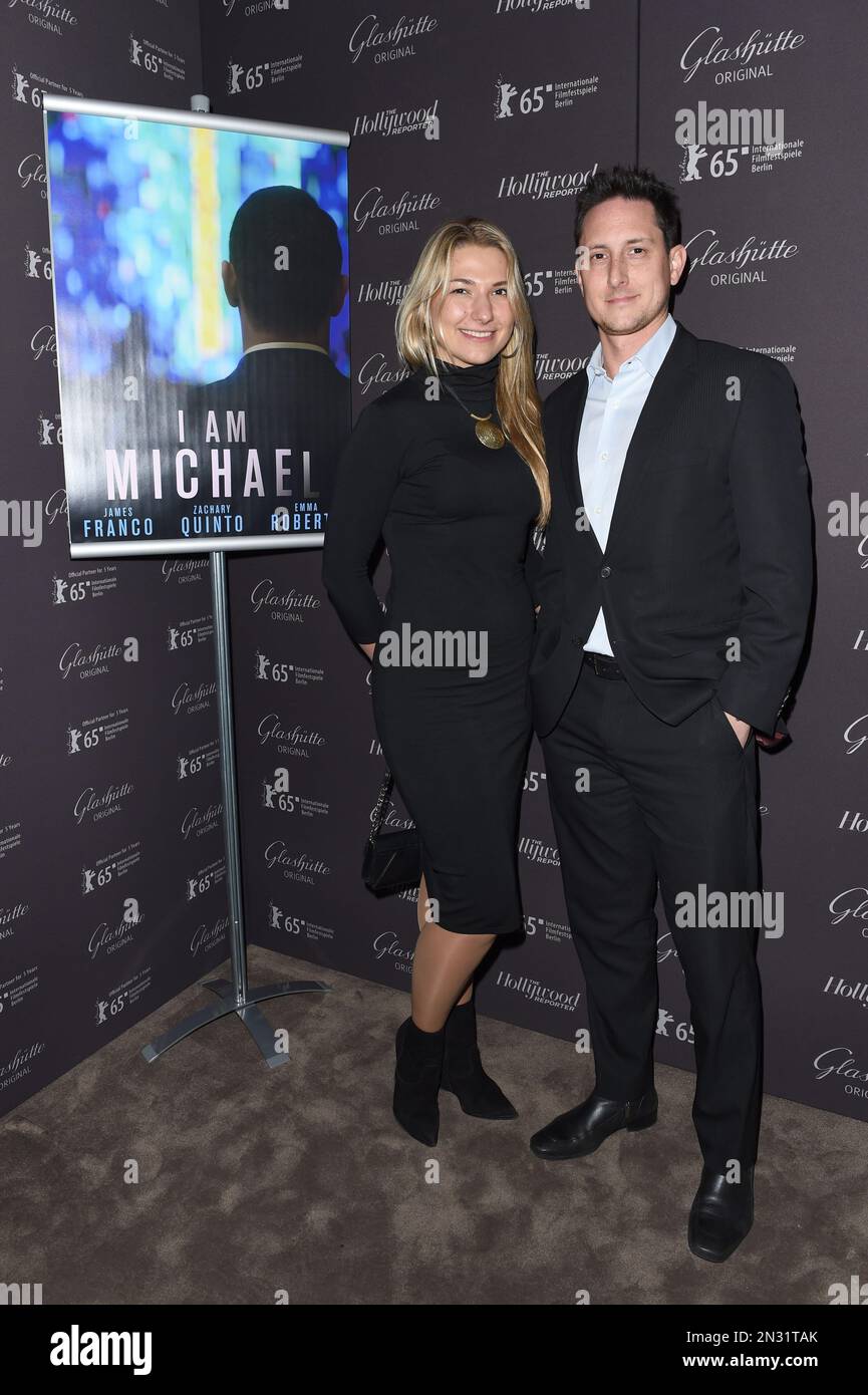 Juliana Lubin and Nat McCormick attend The Hollywood Reporter/Glashütte ...