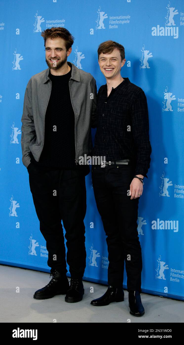 Actor Robert Pattinson, left, and actor Dane DeHaan pose during the ...