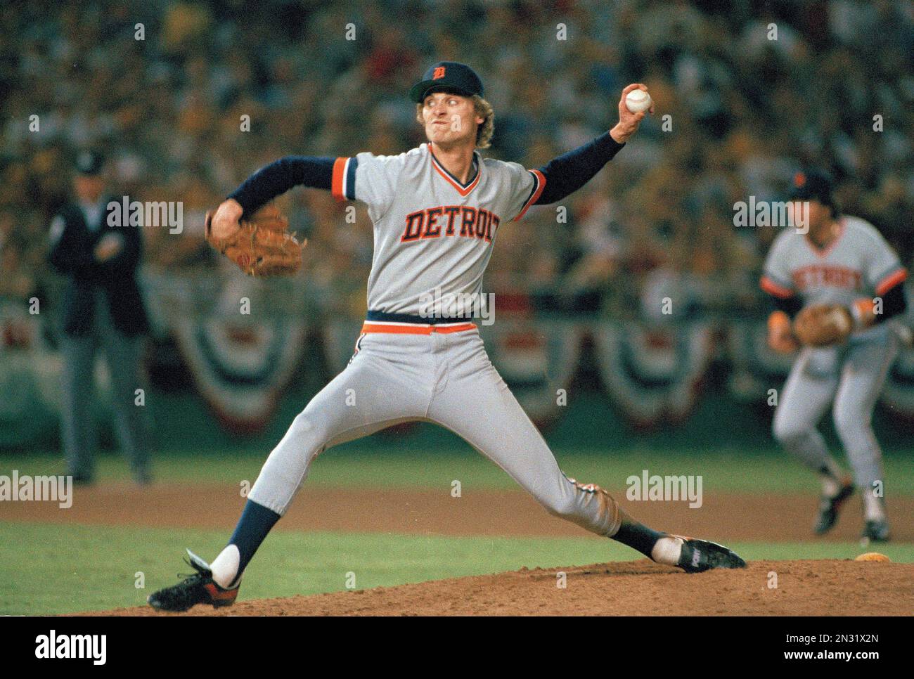 Detroit Tigers left-handed relief pitcher Bill Scherrer is shown on the ...