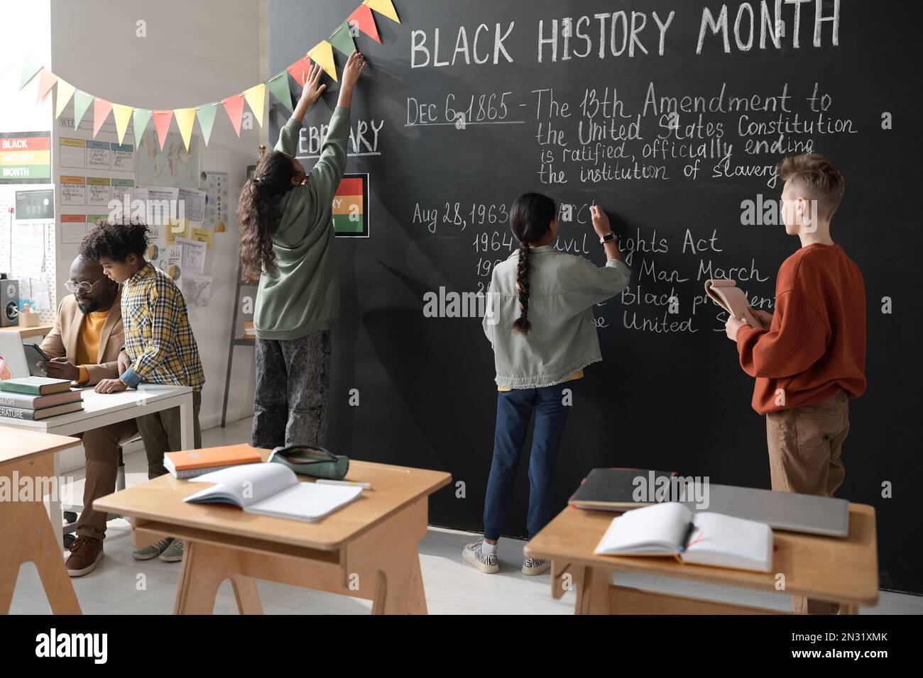 Black history month classroom hi-res stock photography and images - Alamy
