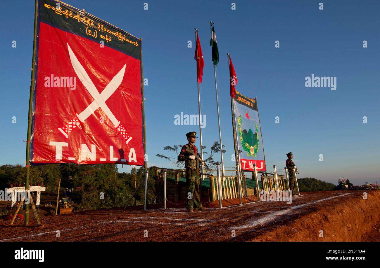 In this Jan. 12, 2015 photo, officers with the Ta’ang National ...