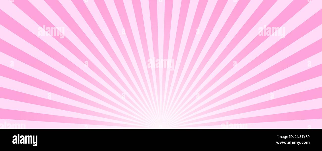 Pink radial lines. Rosy sunset rays pattern. Manga book page design ...