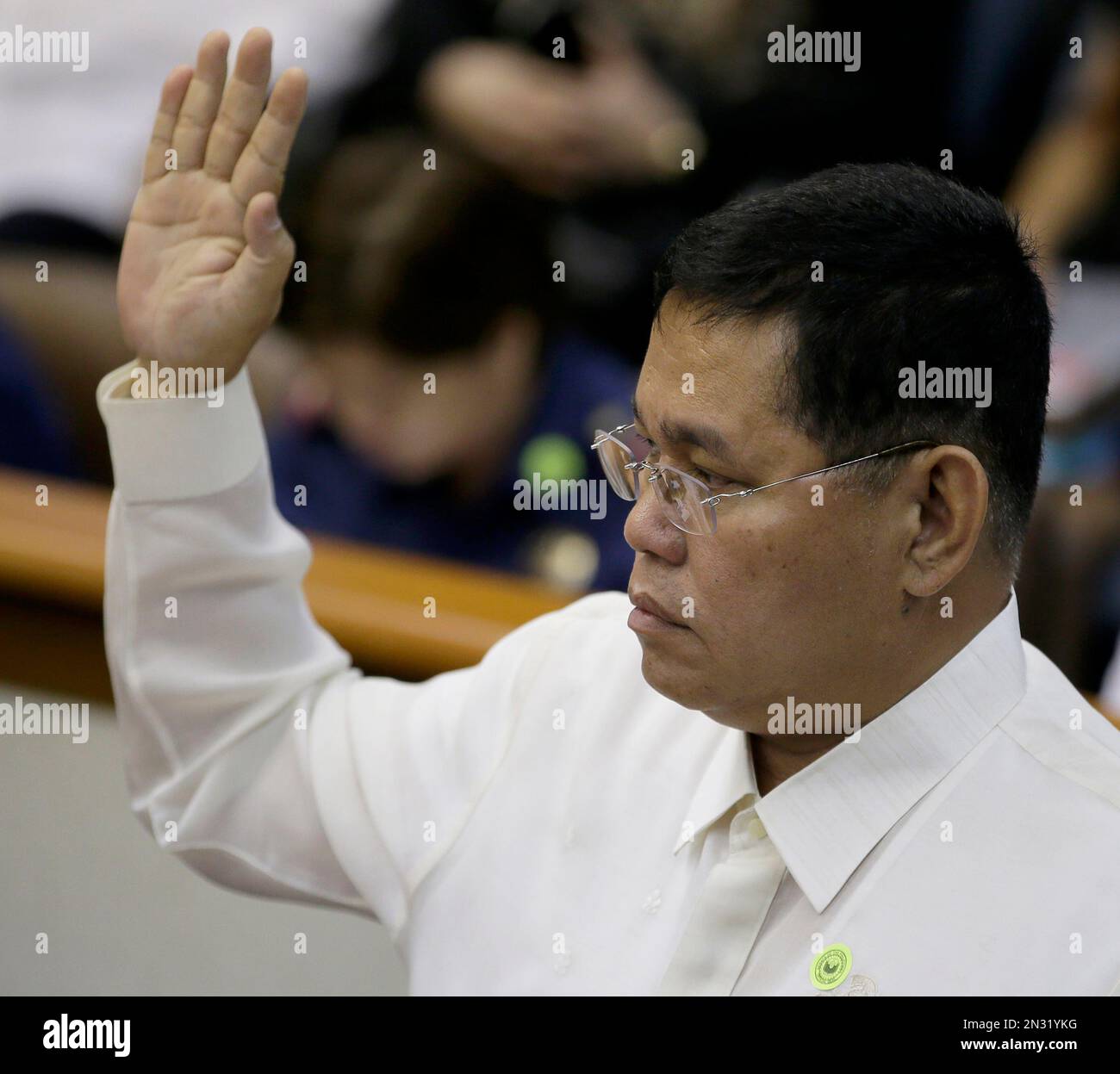 Resigned Philippine National Police Chief Gen. Alan Purisima takes his ...