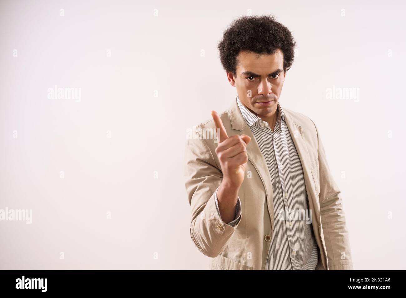 Portrait of angry businessman scolding Stock Photo - Alamy