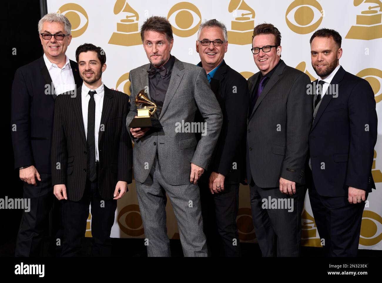 Gregg Field, from left, Andrew Synowiec, Gordon Goodwin, Sal Lozano ...