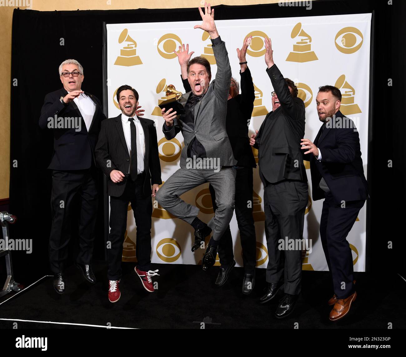 Gregg Field, from left, Andrew Synowiec, Gordon Goodwin, Sal Lozano ...