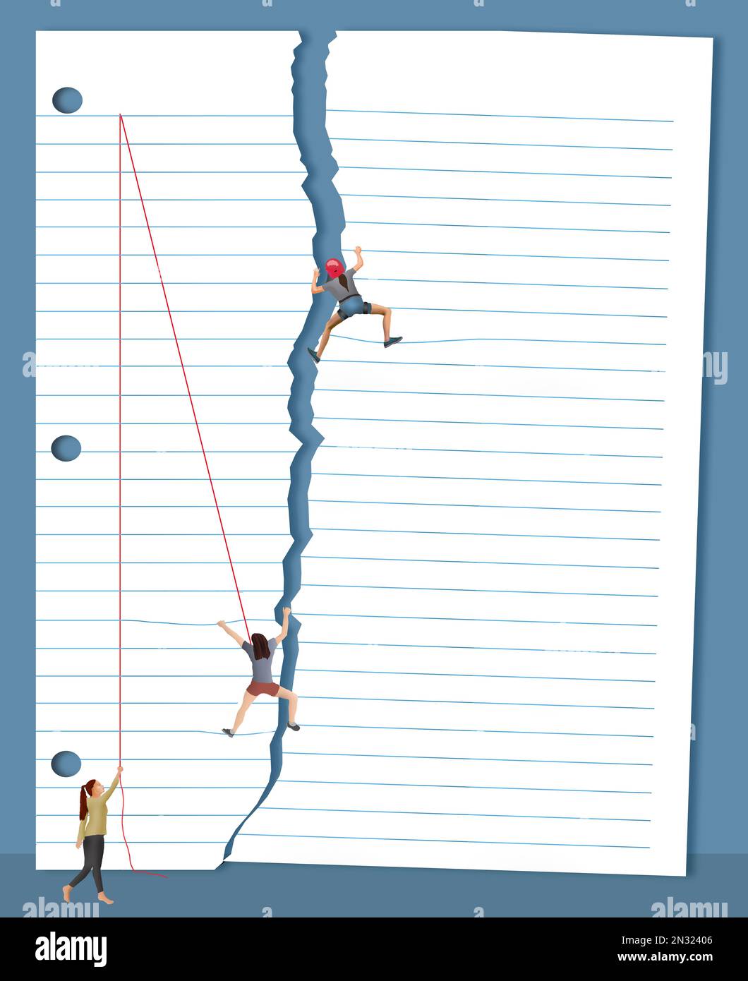 Climbing education illustration hi-res stock photography and images - Alamy