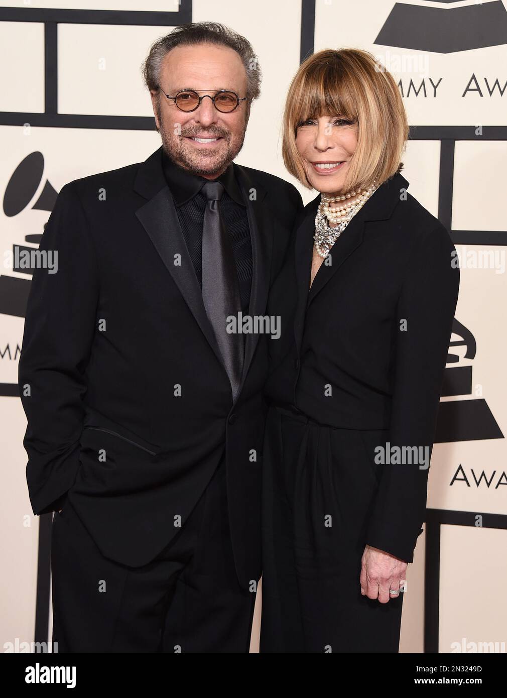 Barry Mann, left, and Cynthia Weil arrive at the 57th annual Grammy ...