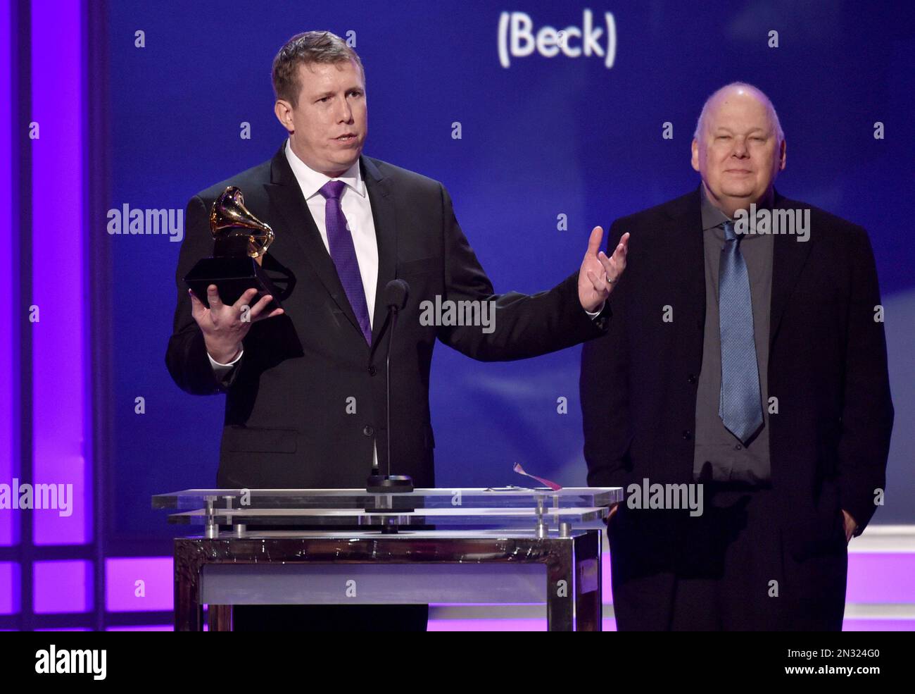 Darrell Thorp, left, and Bob Ludwig accept the award for best ...