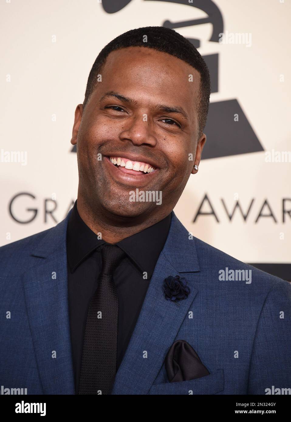 A. J. Calloway arrives at the 57th annual Grammy Awards at the Staples ...